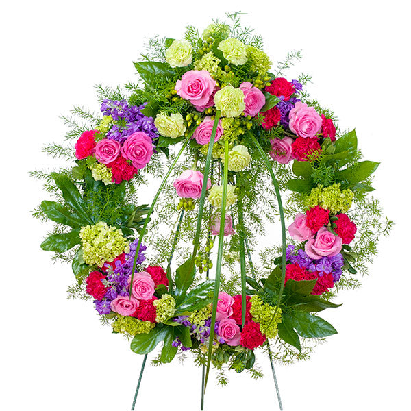 FOREVER CHERISHED WREATH - DELUXE – Flowers of Palm Beach